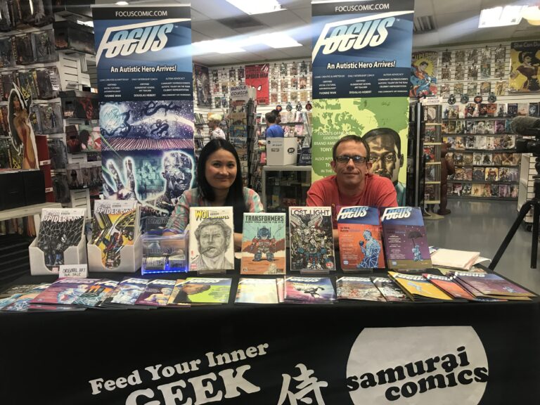 Focus comic celebrates the release of their French issue at Samurai ...