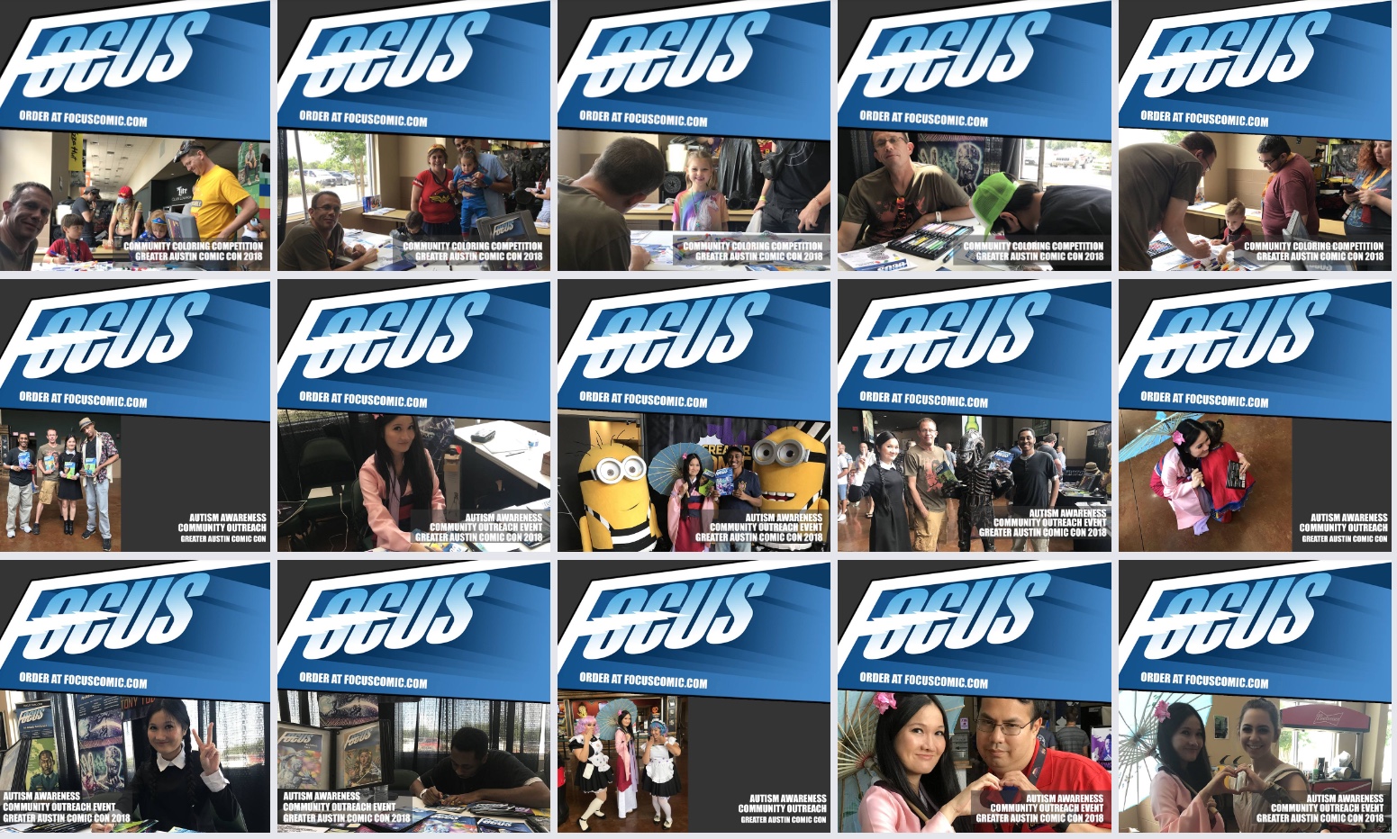 Focus comic community outreach event at Greater Austin Comic con ...