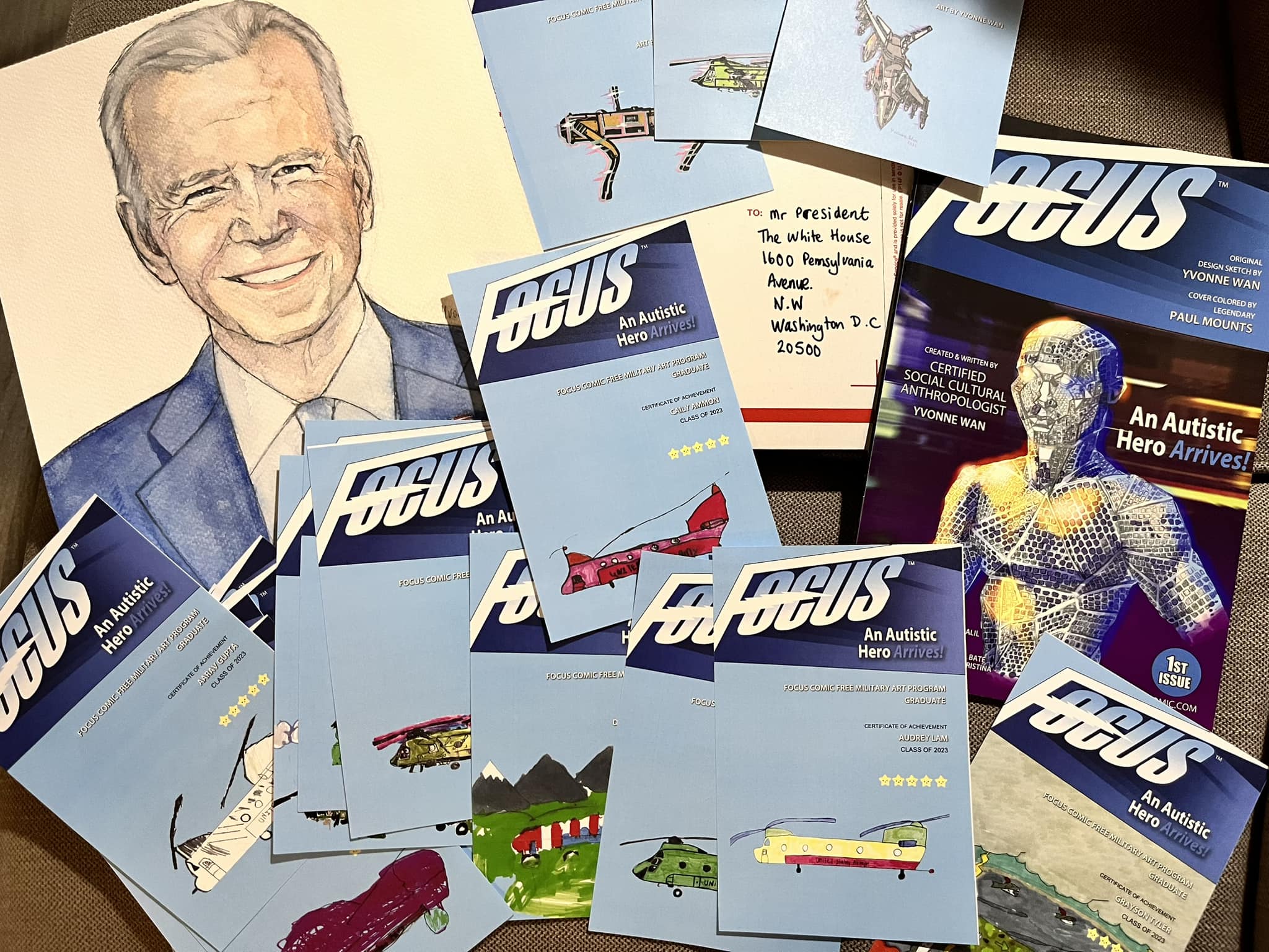 Our Students Art is on its way to the President – Focus Comic